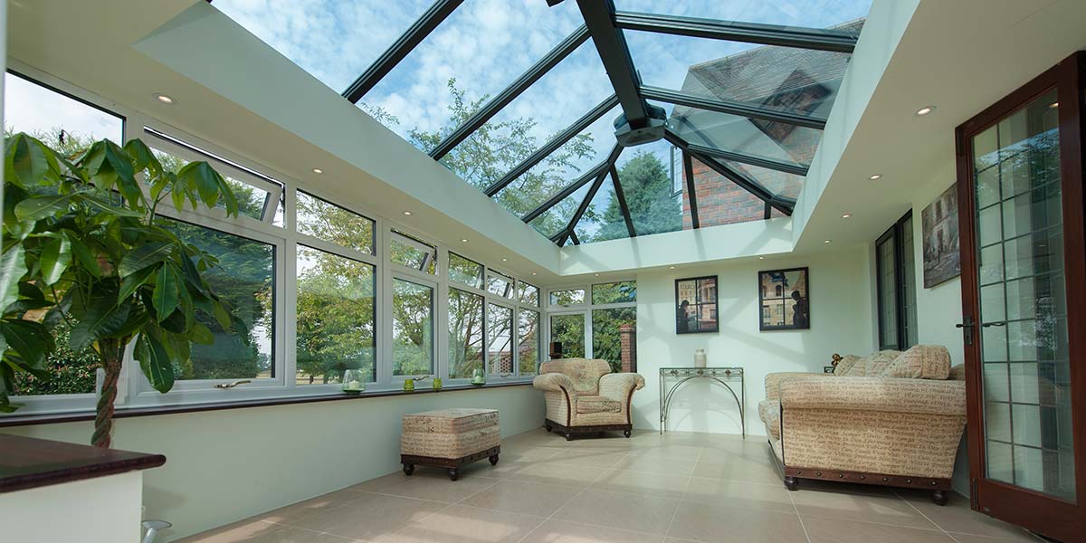 Large Conservatory With French Doors & Glass Roof by 5 Star ...